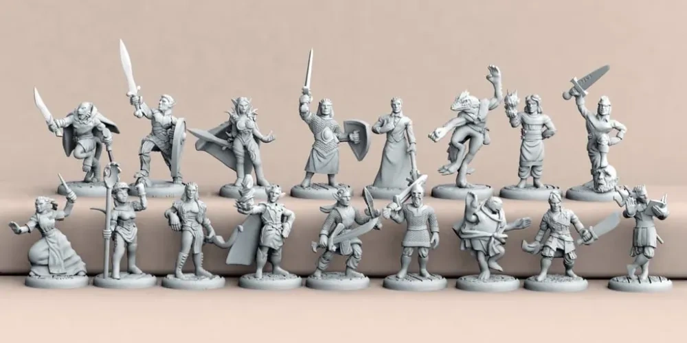 DnD玩家角色第三款迷你模型套装 二次创作 - 来自 Darkwing - MakerWorld