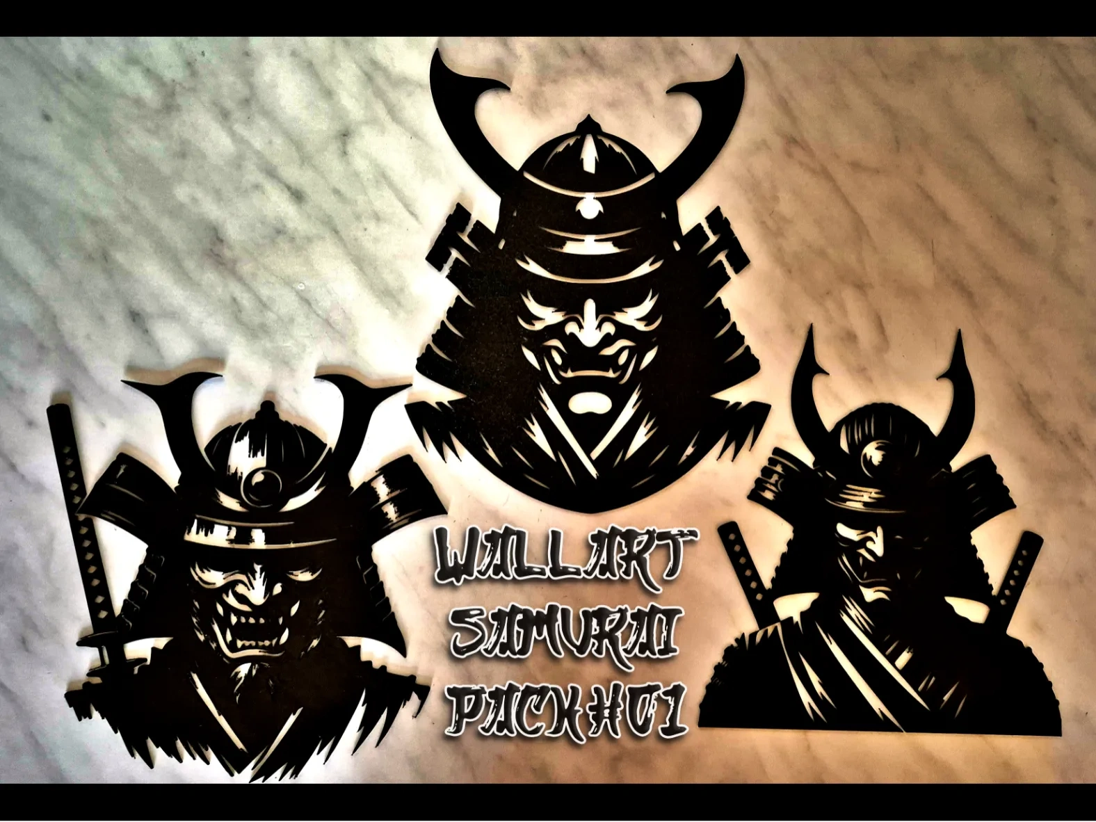 武士壁艺品套装 #01 来自 ONI.FORGE - MakerWorld