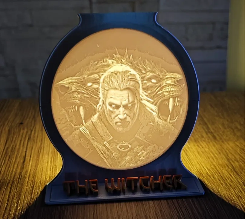 巫师透光浮雕（小夜灯） 来自 daniel.rynduch - MakerWorld