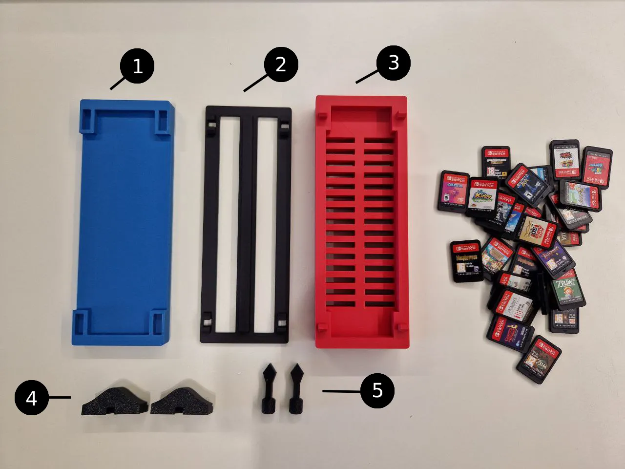 任天堂Switch滑动卡带整理盒 来自 Hodzinets - MakerWorld