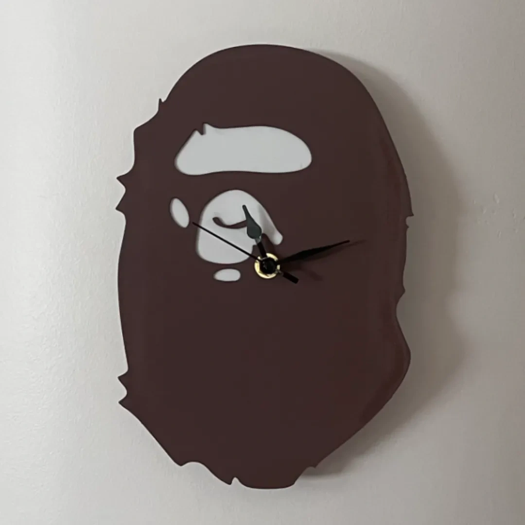Hypebeast Clock（Bape Logo）- 制造商供应套件 来自 klbstudios - MakerWorld