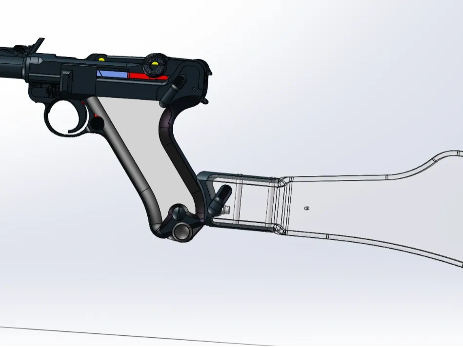 luger p08 握把 shoulder stocker assy 来自 Tim David - MakerWorld