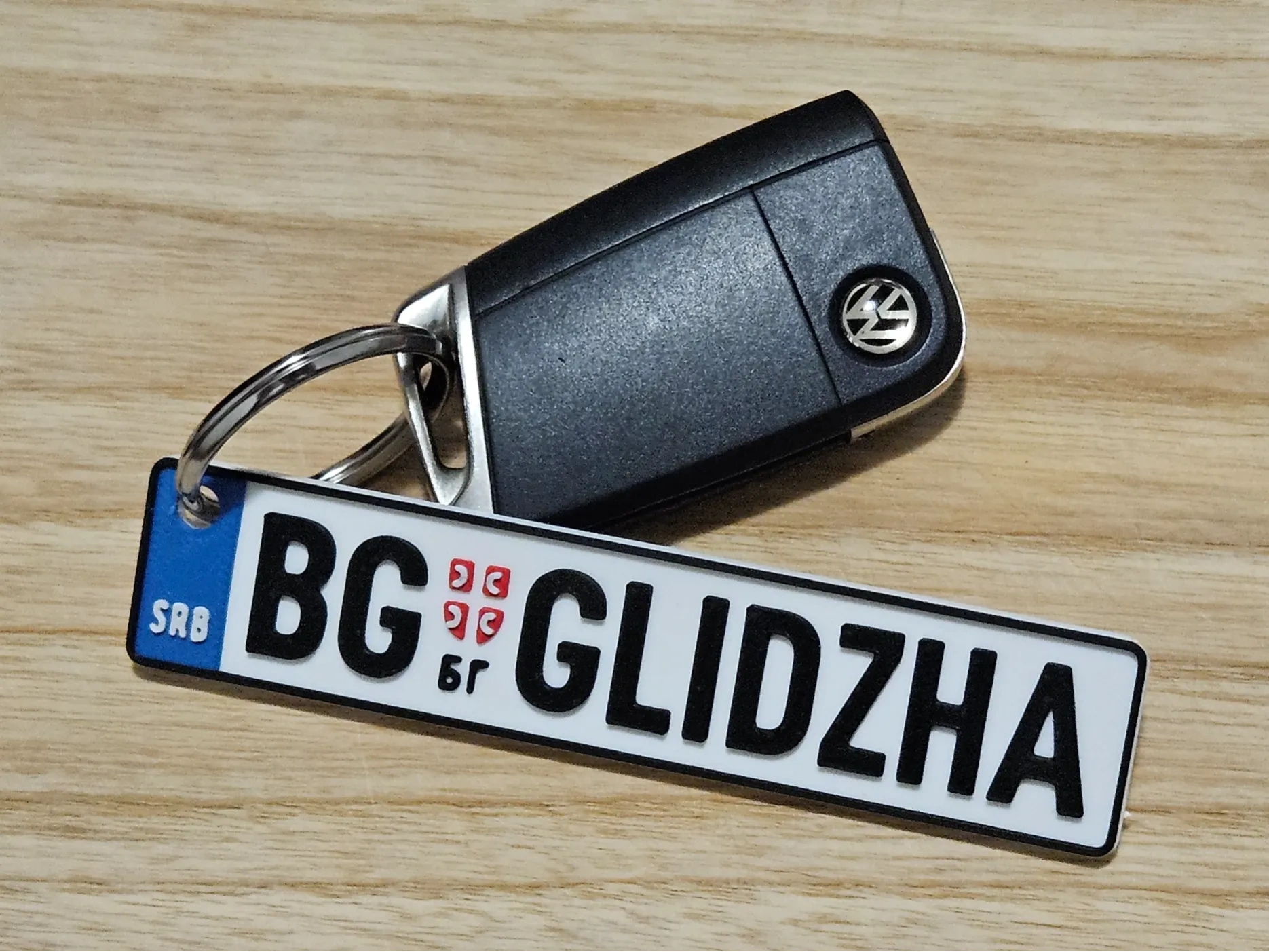 BG Glidzha – 个性化车牌钥匙扣 来自 GrumpyCat - MakerWorld