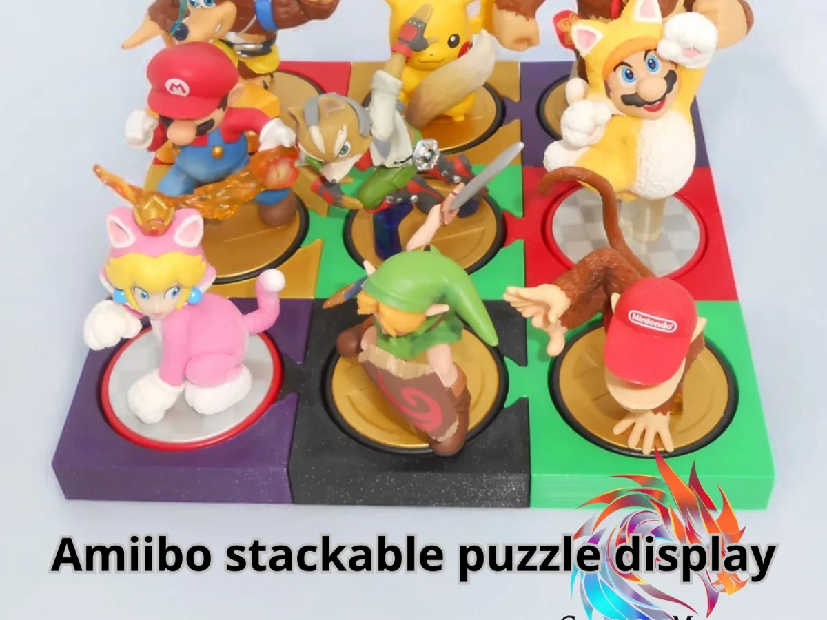 Amiibo可堆叠拼图展示架 来自 CompadreMarcus - MakerWorld