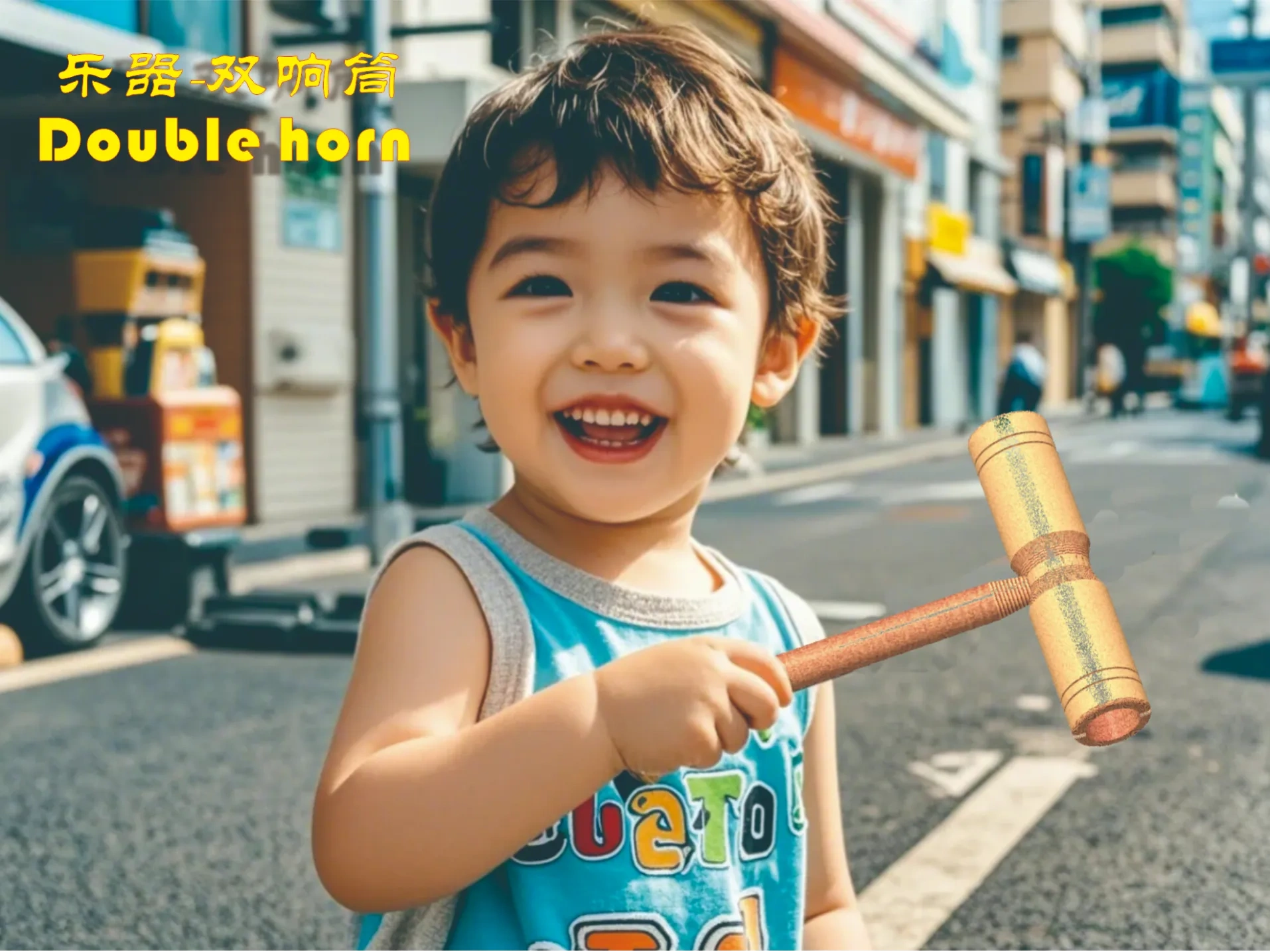 打击乐器--双响筒 来自 涵（Han） - MakerWorld