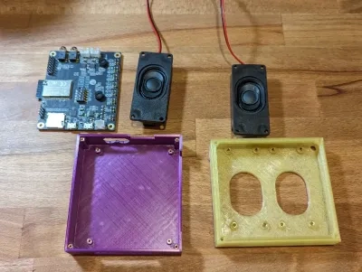 ESP32 A1S 扬声器外壳 来自 thesteveo64 MakerWorld：免费下载 3D 模型