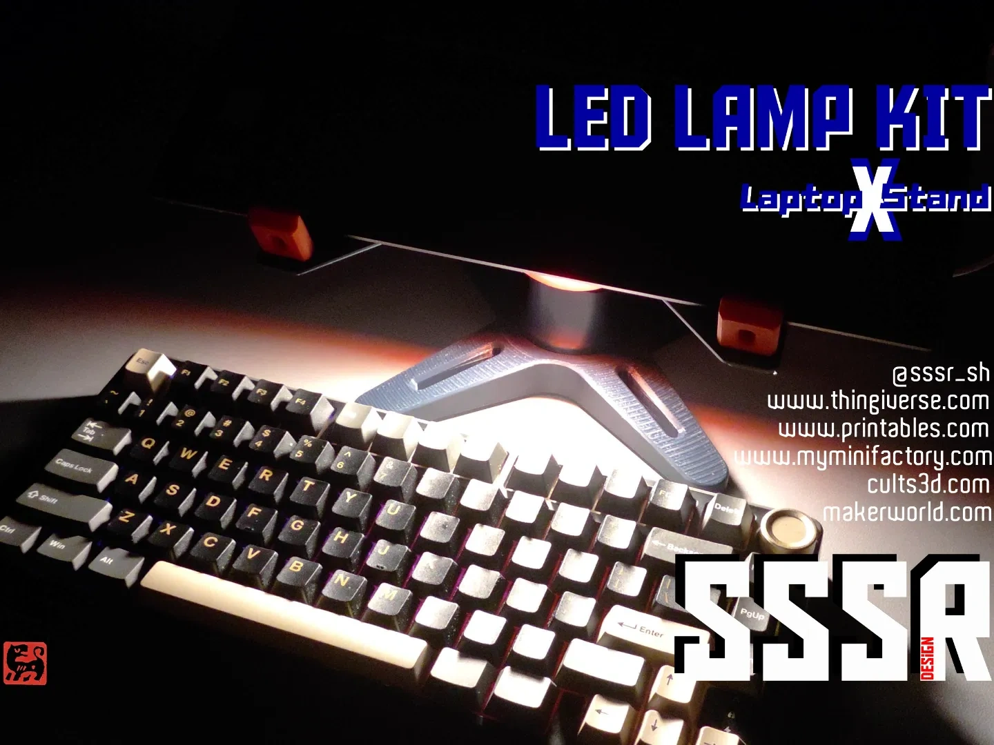 Laptop Stand X的LED灯套件 来自 SSSR_SH - MakerWorld