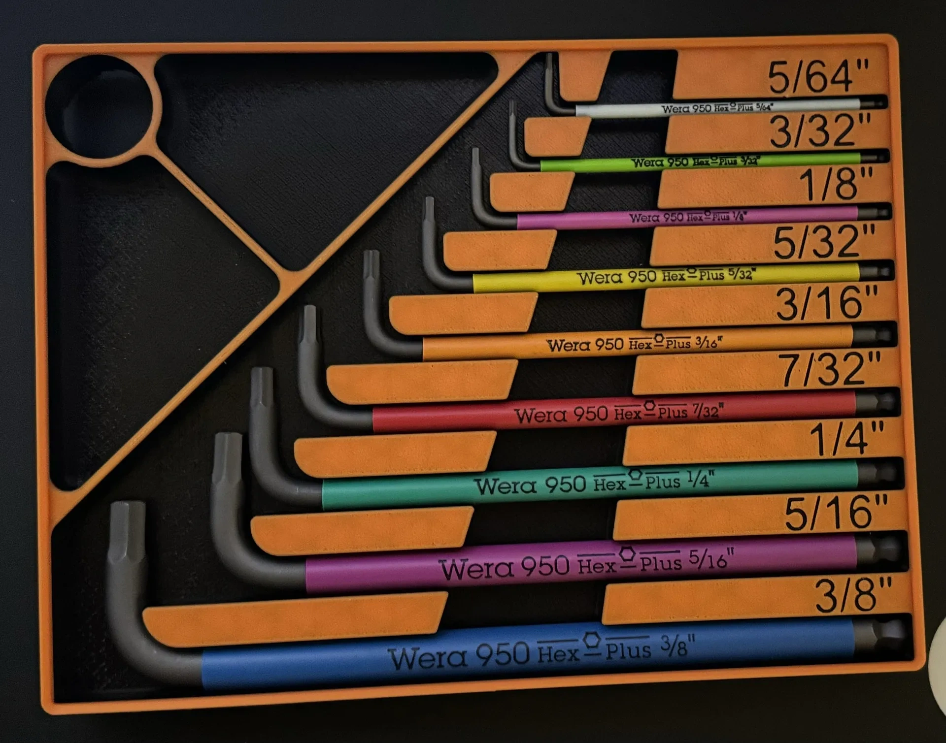 Gridfinity Wera Hex+ Imperial套装架 二次创作 - 来自 ender341 - MakerWorld