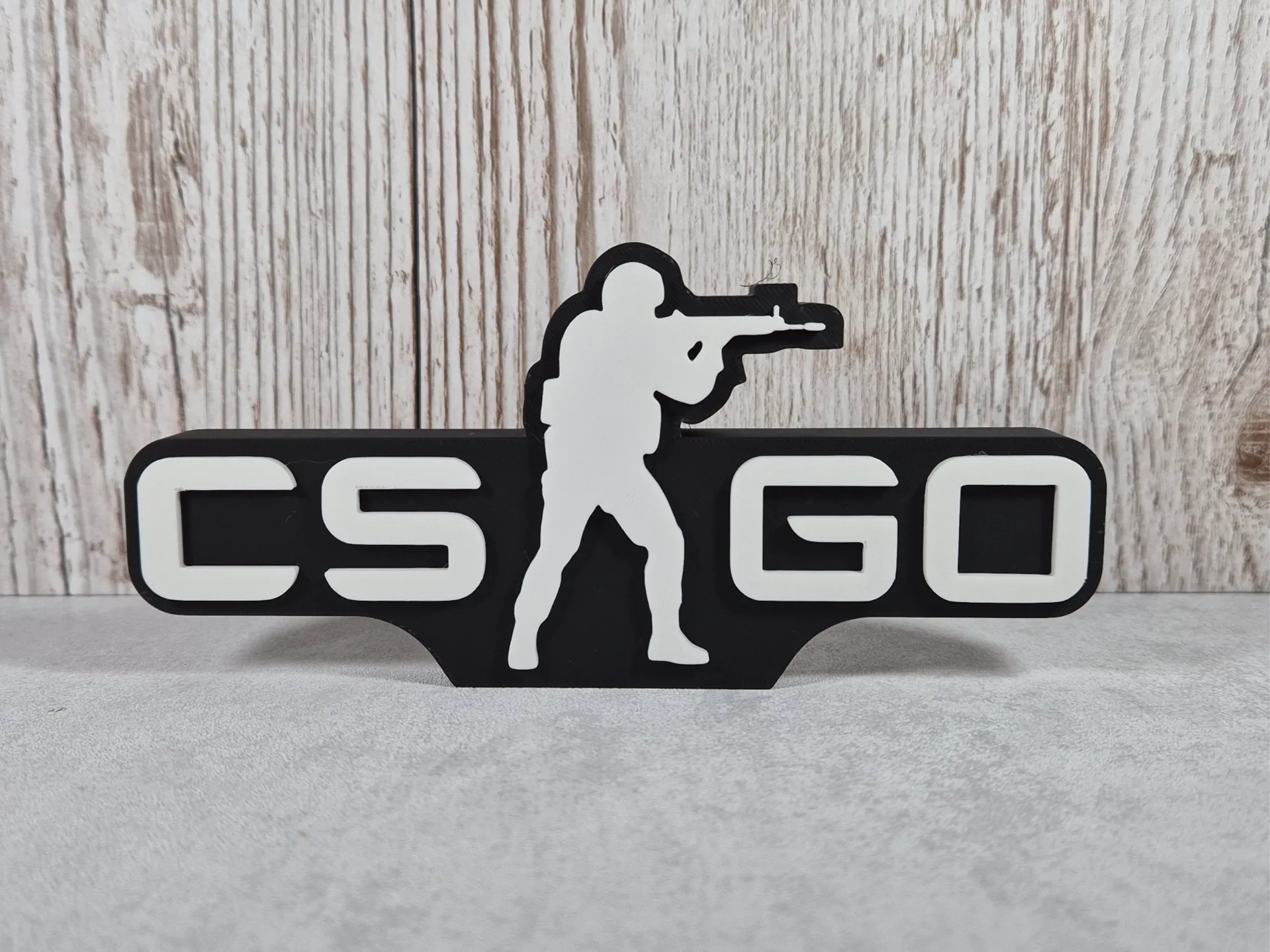 CS GO桌面Logo | 反恐精英桌面标志 来自 DB Components - MakerWorld