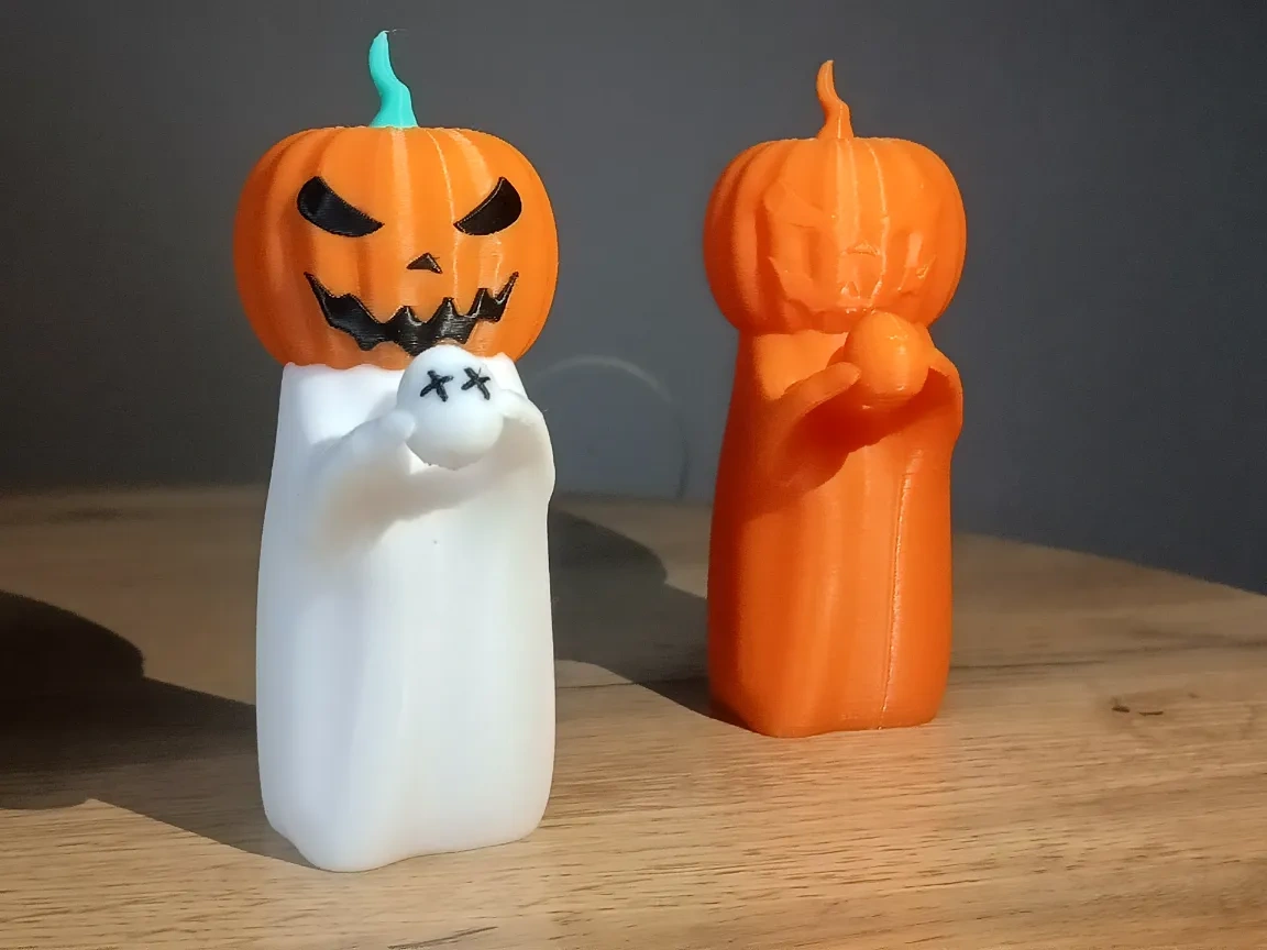 可爱的南瓜头鬼魂拿着自己的头 来自 BT3D printing - MakerWorld