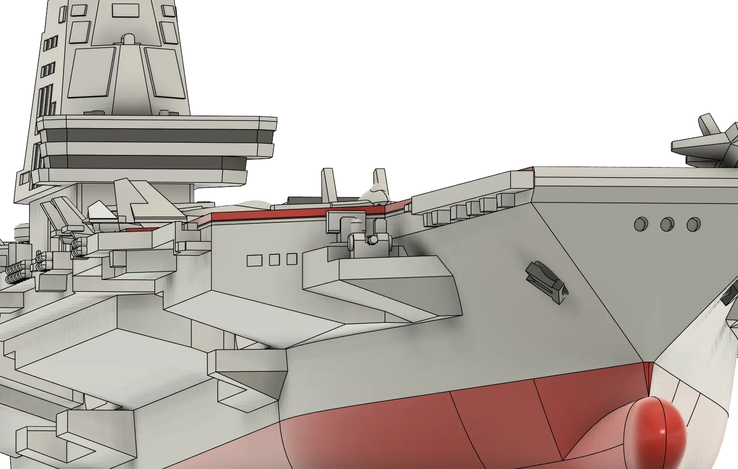 福建舰 1:2000 来自 redghost13 MakerWorld：免费下载 3D 模型