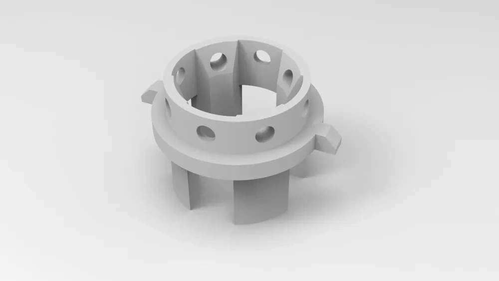 树脂漏斗气流瓶适配器 来自 Lému MakerWorld：免费下载 3D 模型