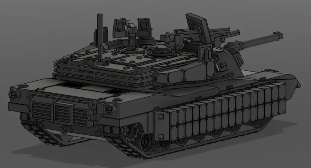 M1A2 Abrams SEP V4 TUSK I + II的模型重新设计 来自 DeltaX - MakerWorld