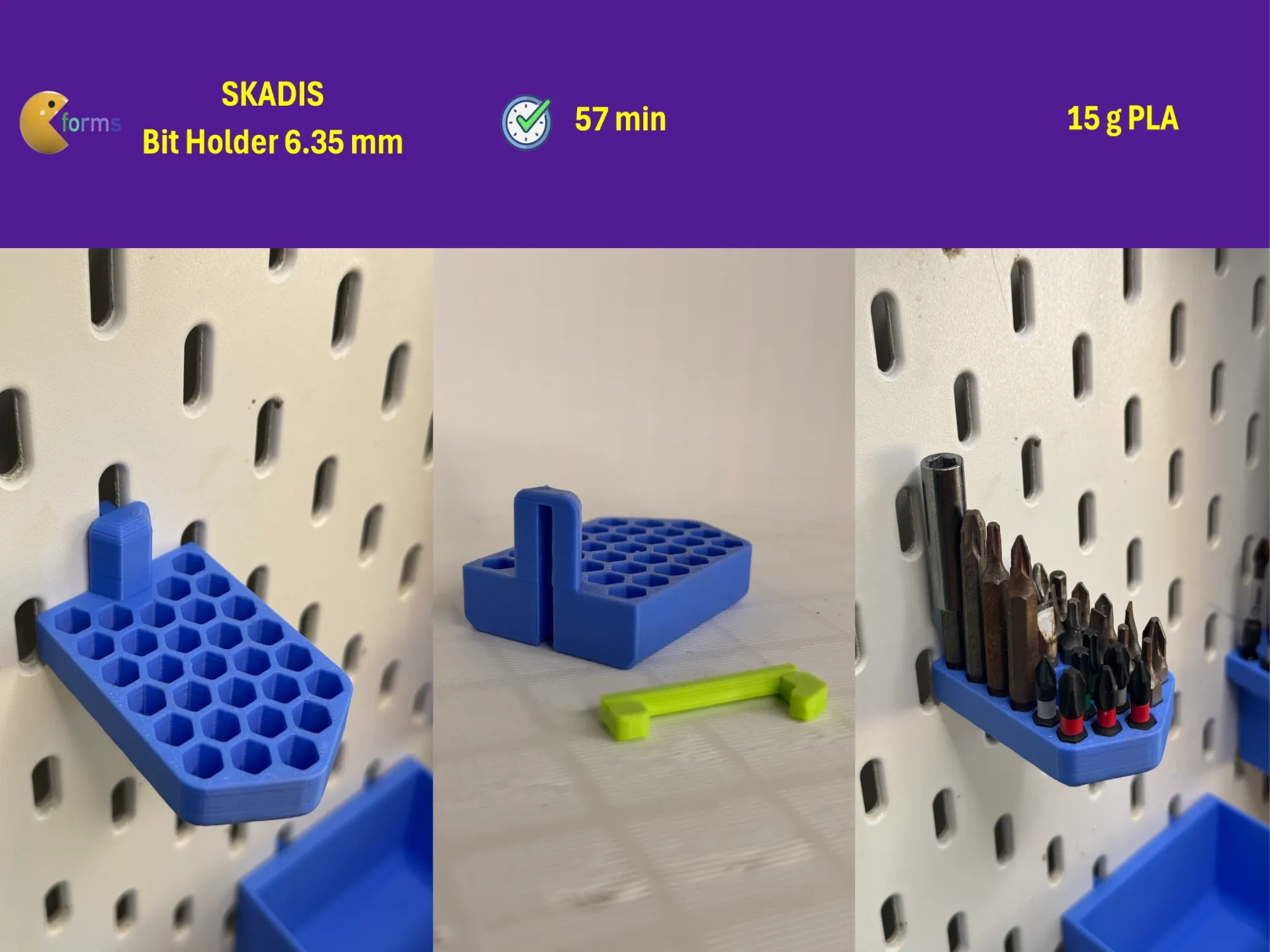 SKADIS 位握持器 6.35mm / 1/4´´ 来自 cforms - MakerWorld