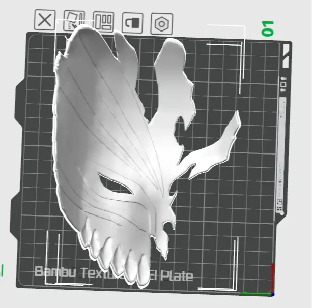 黑崎一护半空虚面具 二次创作 - 来自 Raevyn - MakerWorld