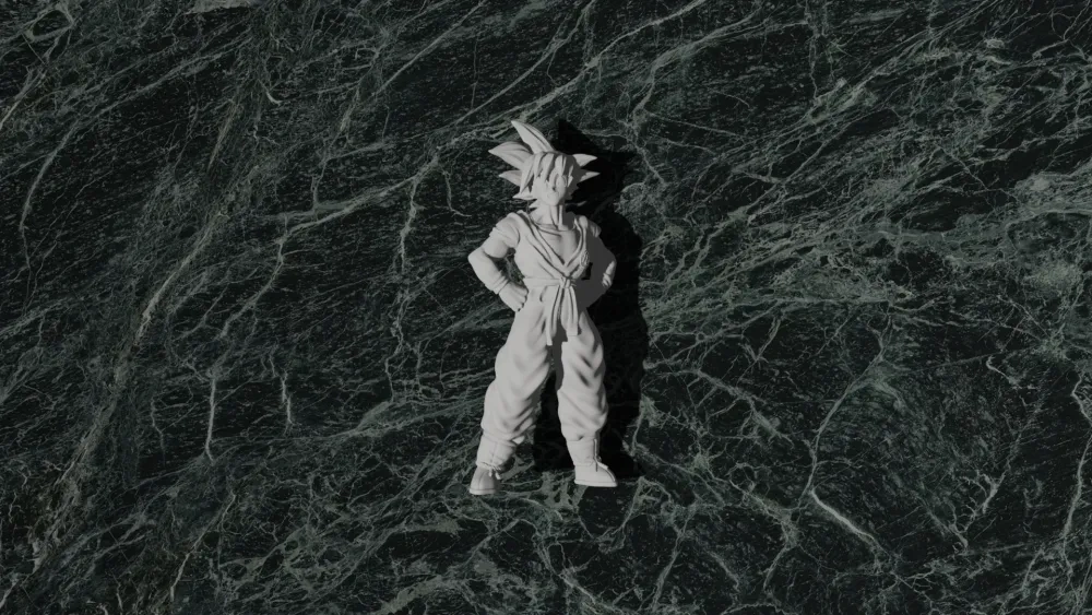 Goku Smile Dragon Ball Z #18 Optimized for 3D Prin 来自 3DPremiun ...