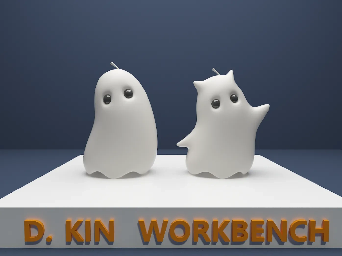 万圣节幽灵公仔 来自 D.KIN - MakerWorld