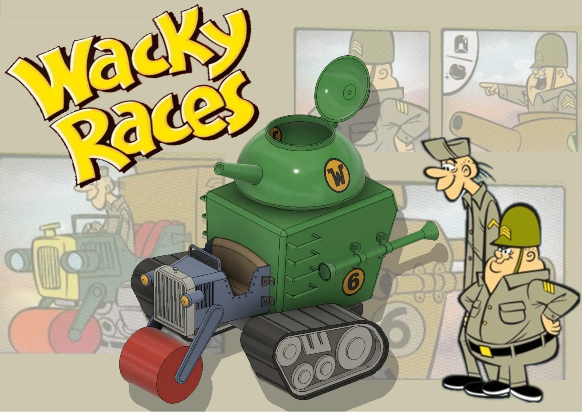 WACKY RACER战车 来自 lucky_garages - MakerWorld