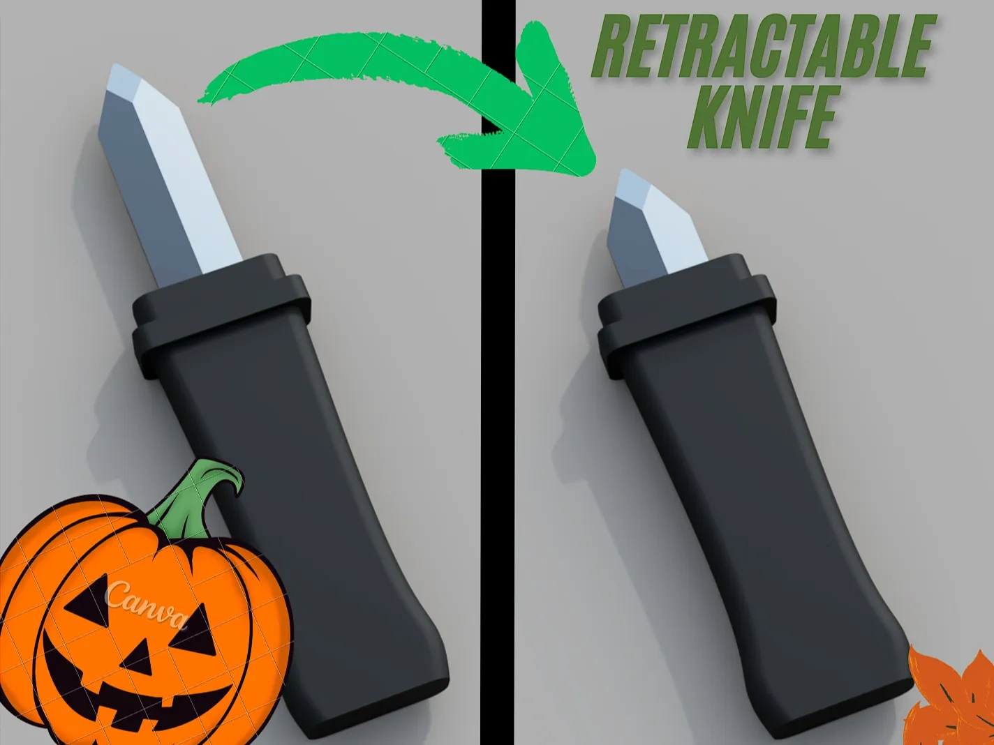 Retractable Fake Knife 来自 Mike33D - MakerWorld