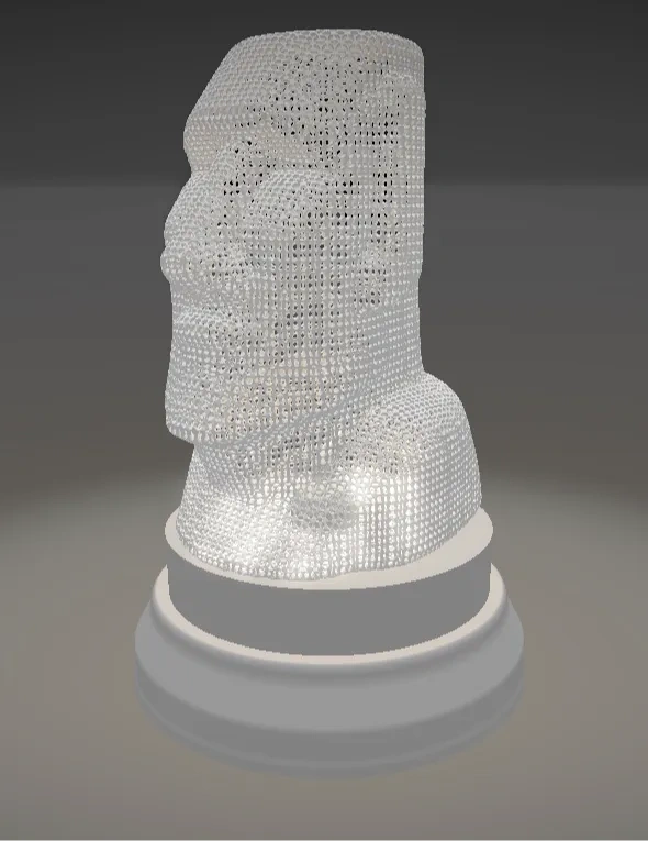 MOAI lamp statue easter island // LED kit 来自 Intech Designs - MakerWorld