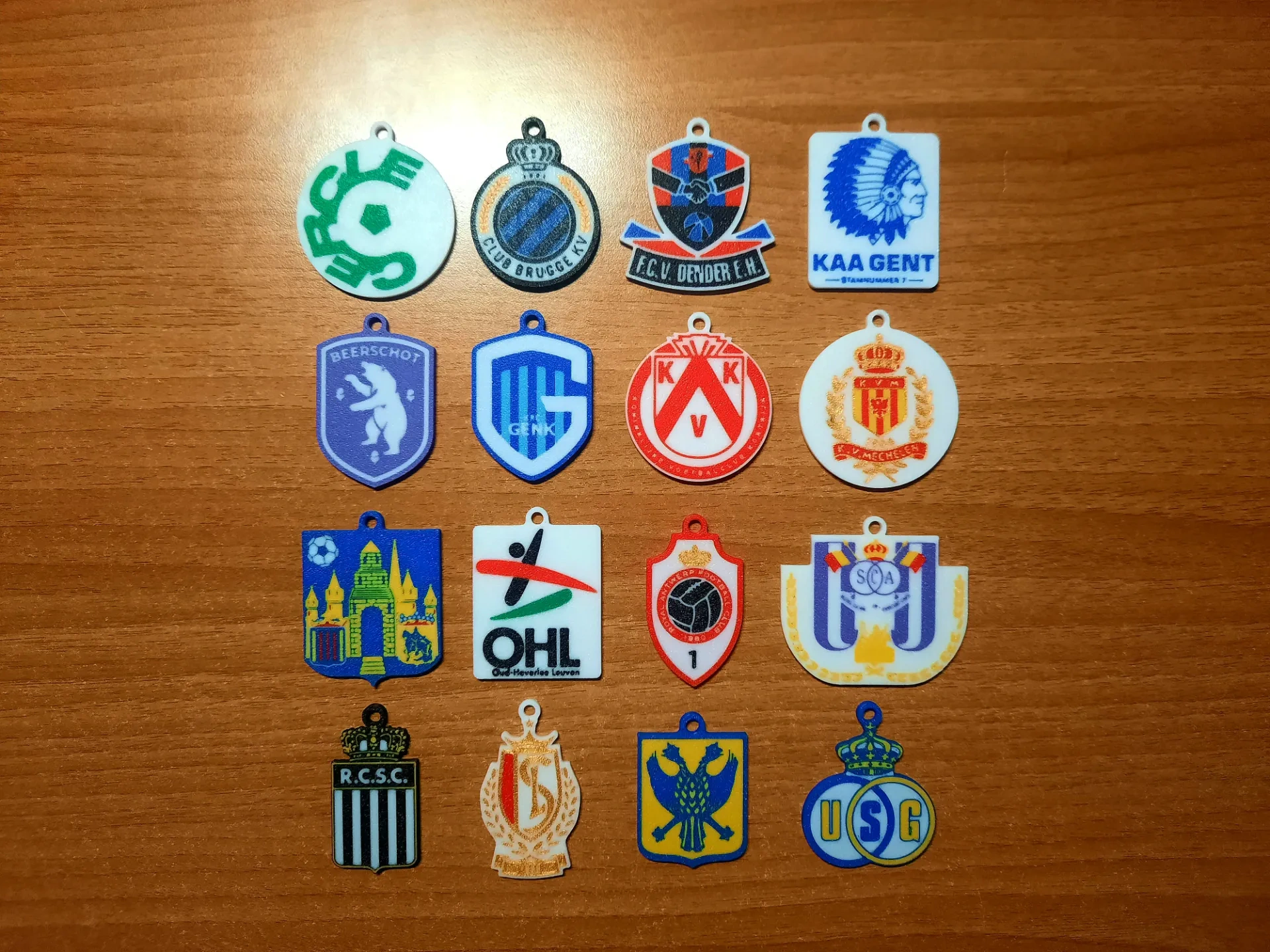 2024/25赛季Jupiler Pro联赛球队钥匙扣 来自 Luke-Leek-98 - MakerWorld