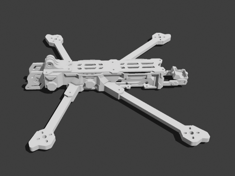 翼飞iFlight奇美拉七寸机架复刻版 来自 DAVINCI_FPV MakerWorld：免费下载 3D 模型