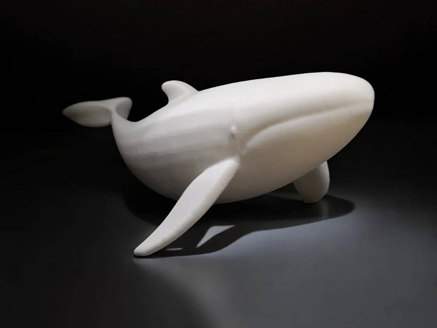 现代白色鲸鱼雕塑 来自 Eclipse 3DMakerWorld：免费下载 3D 模型