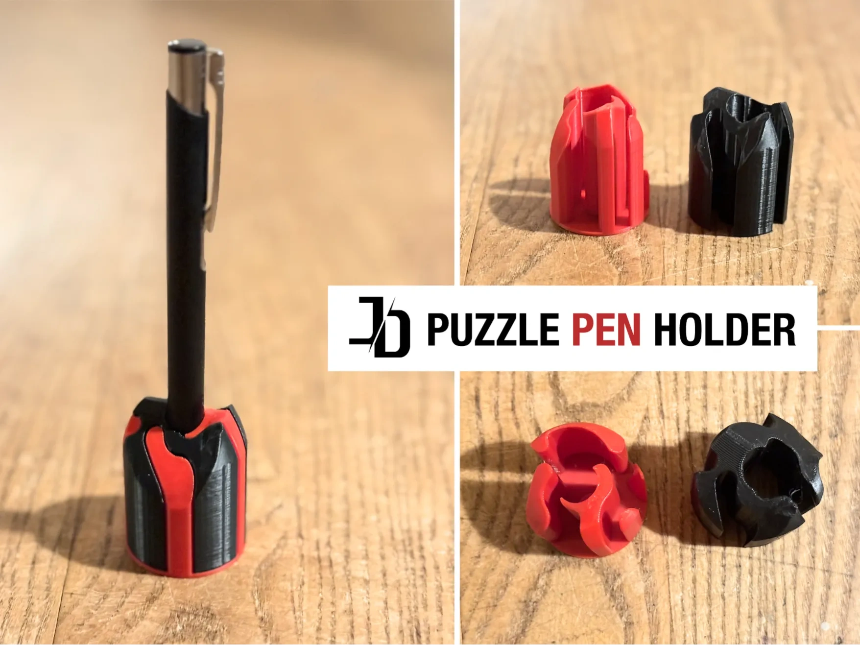 JD拼图笔筒 来自 jakobdam - MakerWorld