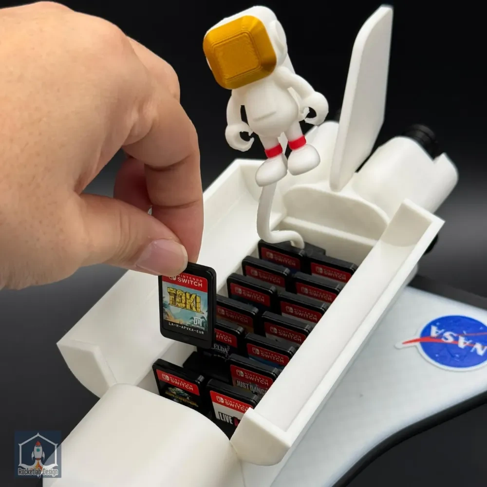 NASA航天飞机 Nintendo Switch 游戏卡收纳盒 来自 Rocketlab Design - MakerWorld