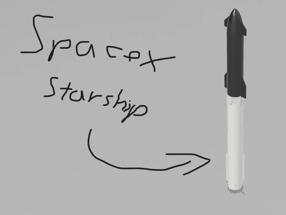 SpaceX Starship Model Rocket 来自 Benji_boi - MakerWorld