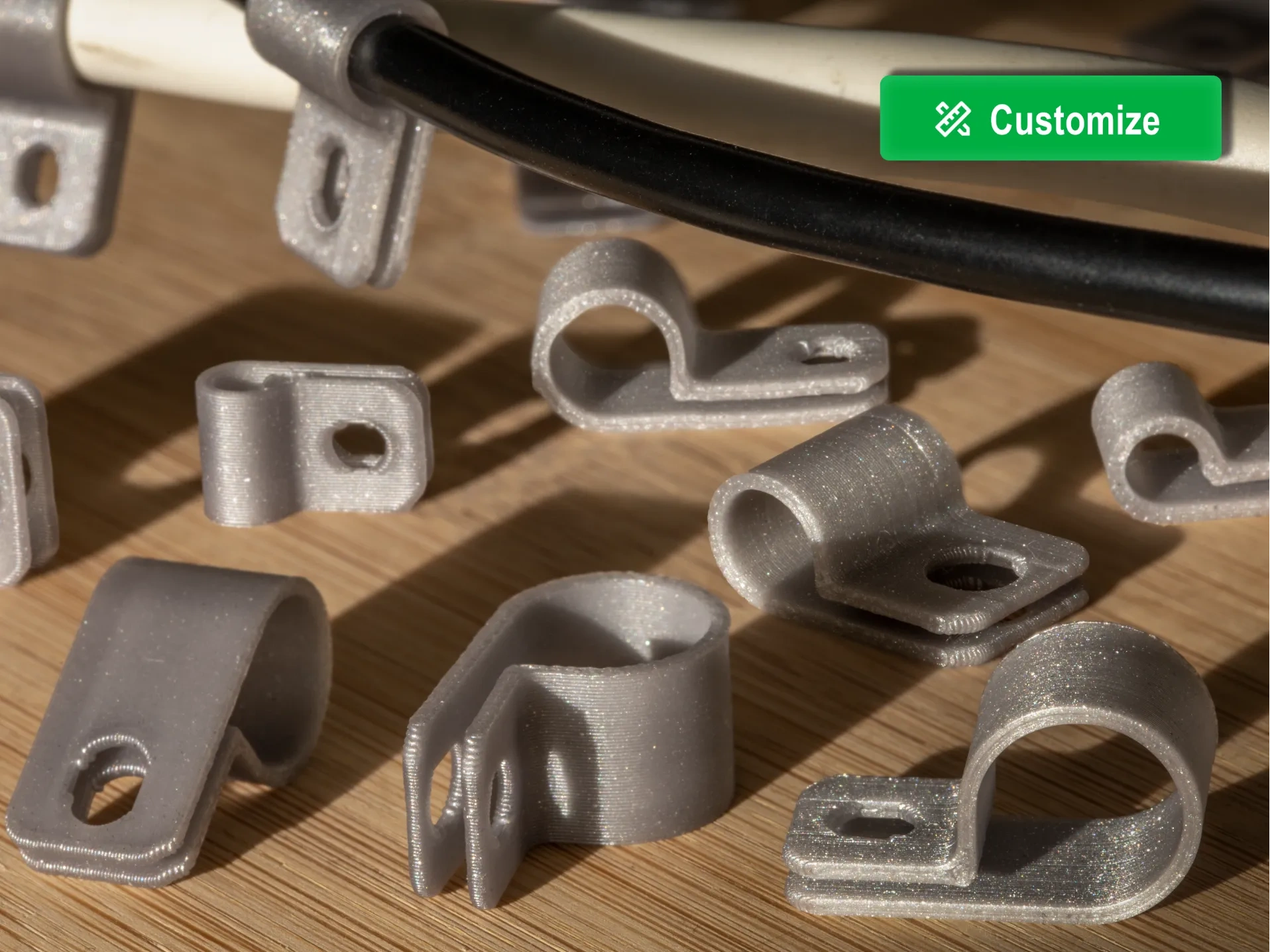 P Clip | Cable | Customizable 来自 Matthew Ghost - MakerWorld