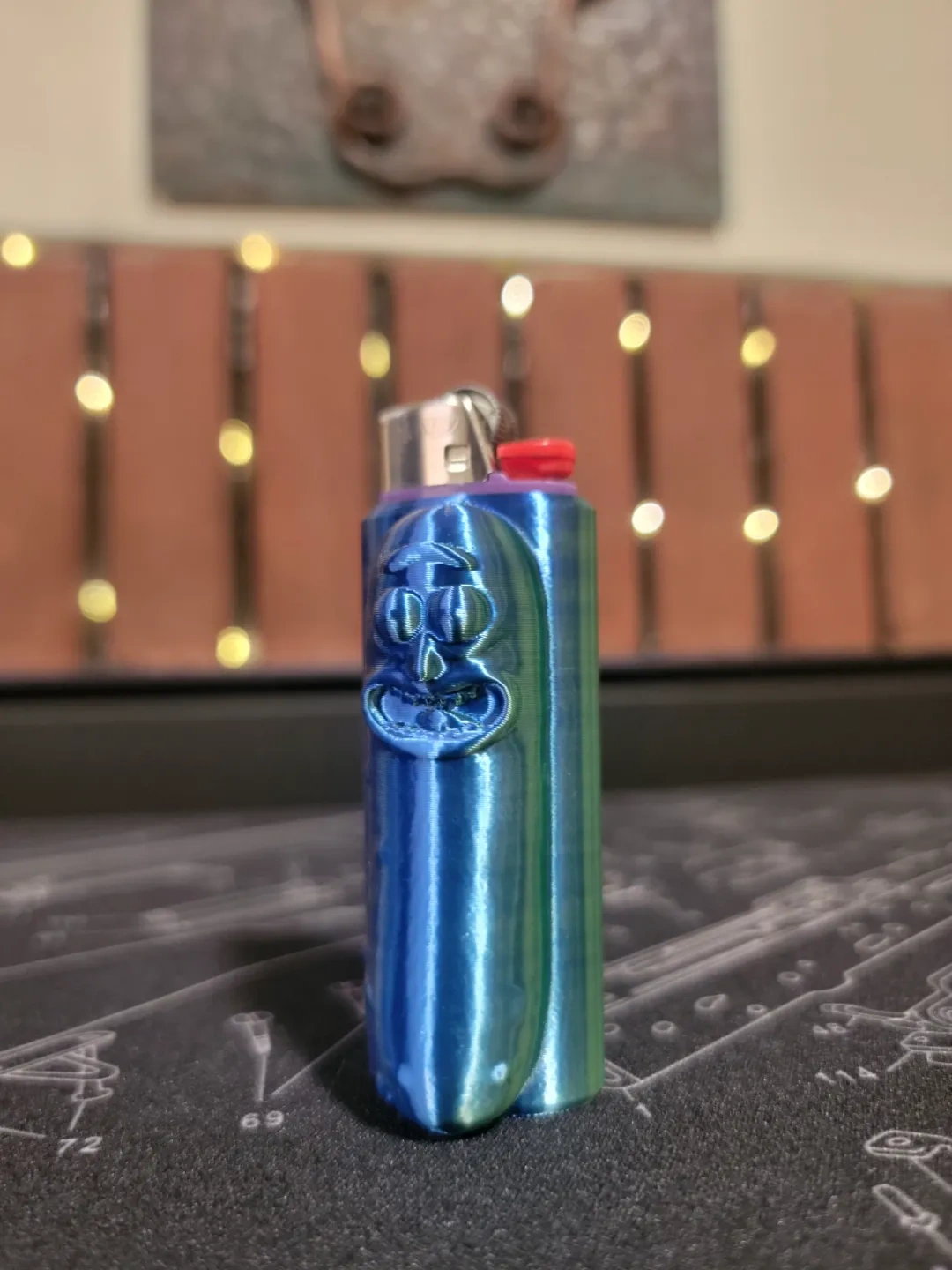 Pickle Rick BIC打火机套 二次创作 - 来自 Mr Potato Sleeves - MakerWorld