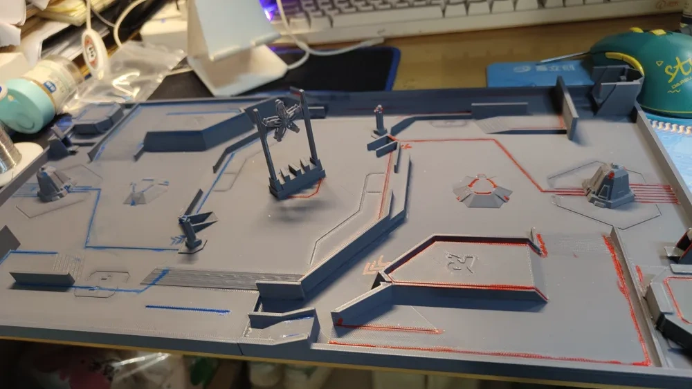 ROBOMASTER场地模型（不完全准确） 来自 makabaka MakerWorld：免费下载 3D 模型