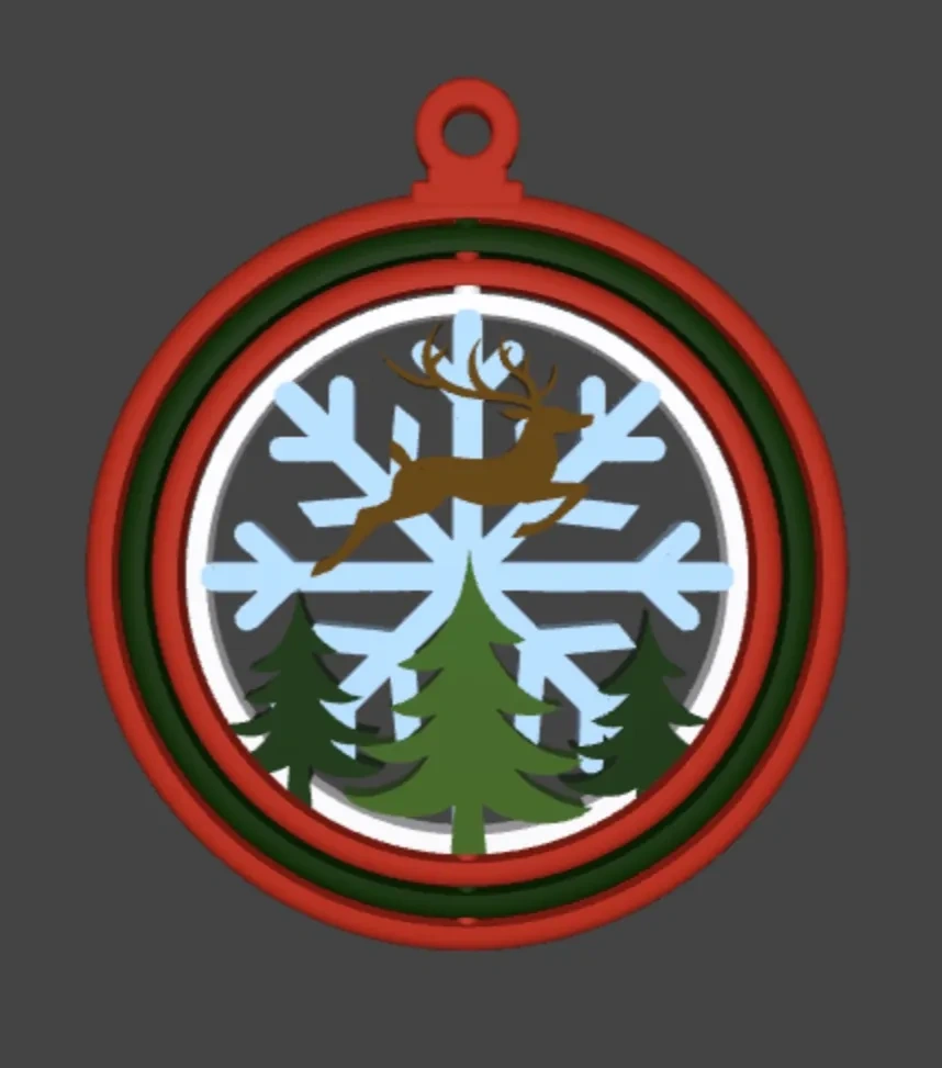 旋转圣诞饰品 来自 Da3DGorilla - MakerWorld