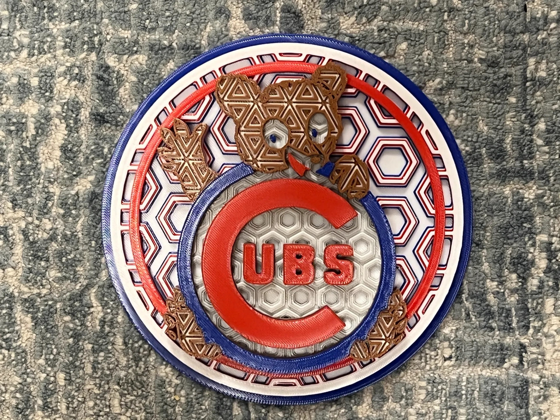 芝加哥小熊队1960年代小熊维米尔立体马赛克 来自 Richie Rich Richie Rich - MakerWorld