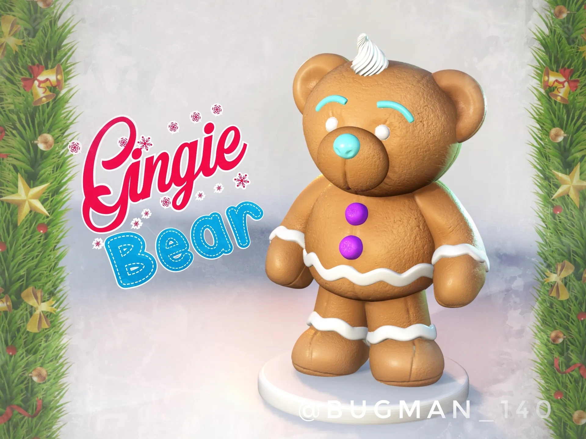 Gingie Bear 来自 Bugman_140 - MakerWorld