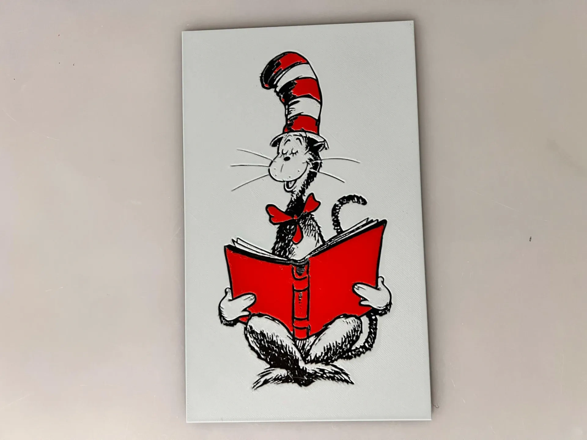 苏斯博士 猫在帽子阅读 HueForge书签 来自 3djd - MakerWorld