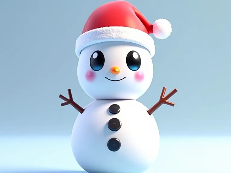 圣诞老人帽雪人 来自 Kyle - MakerWorld