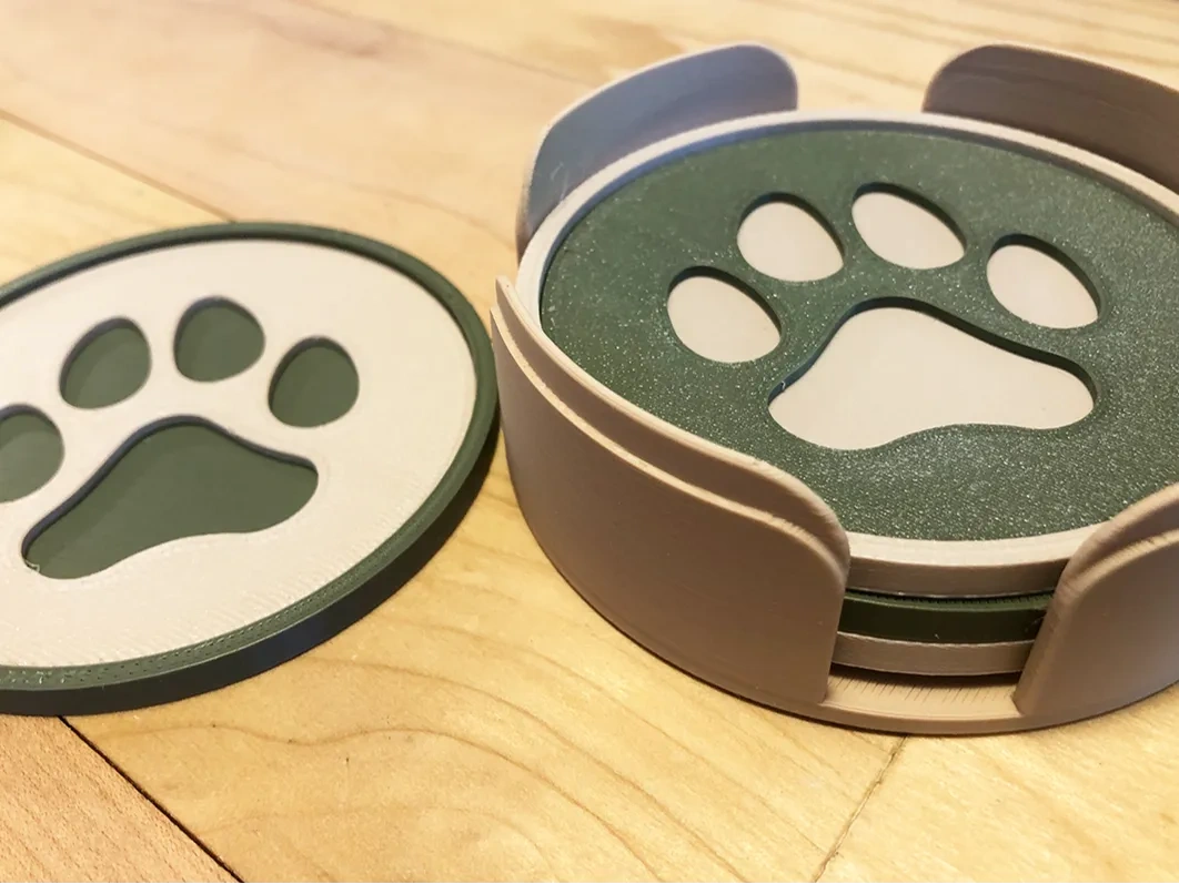 狗爪杯垫 无需AMS 来自 Capitaine Bob - MakerWorld