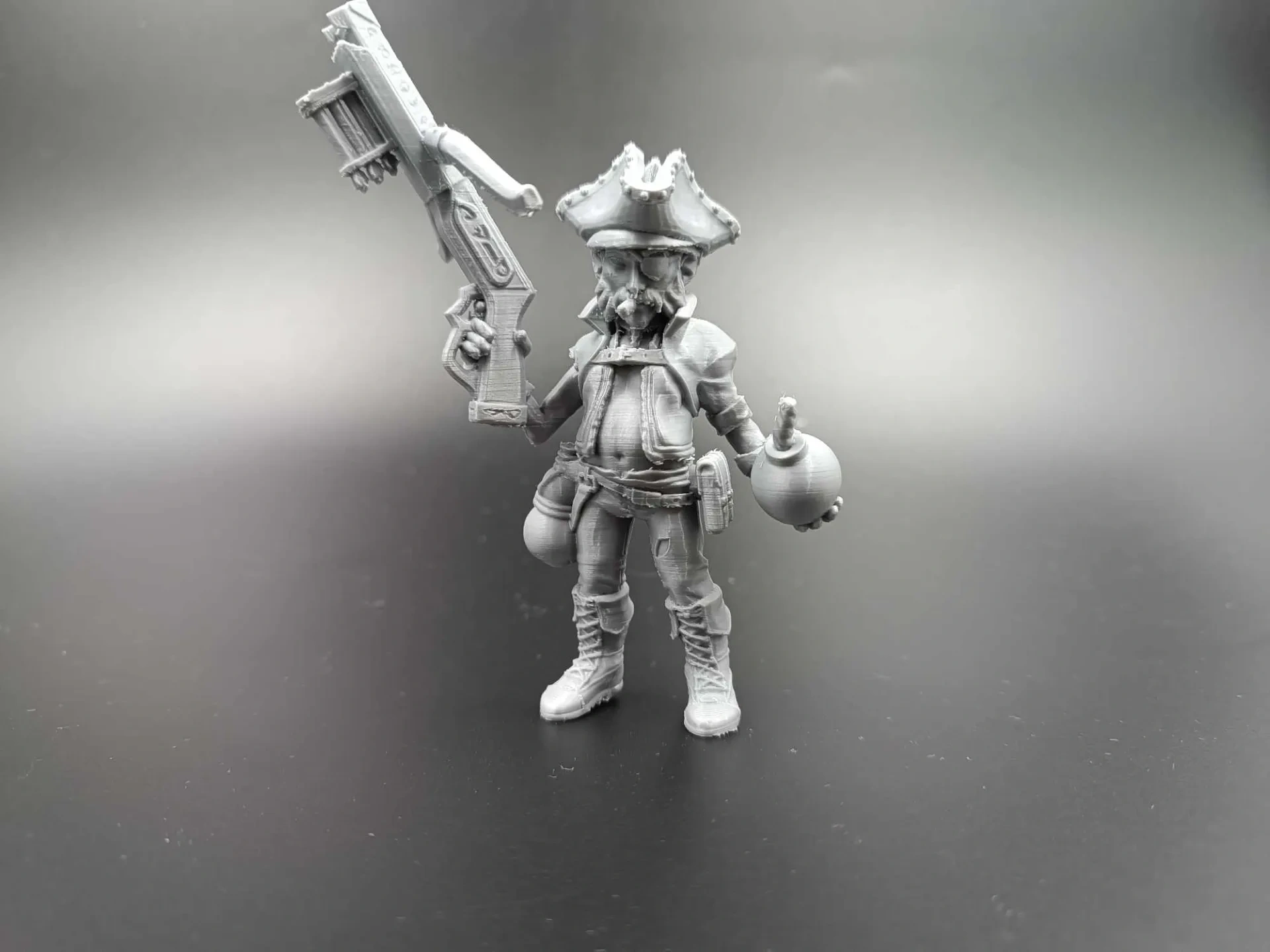 龙与地下城微缩模型：海盗船长角色扮演游戏 来自 drakeforge3d - MakerWorld