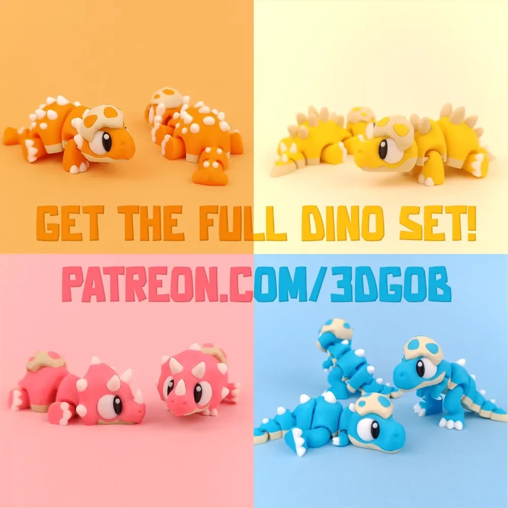 可活动梁龙宝宝恐龙 来自 3DGOB MakerWorld：免费下载 3D 模型