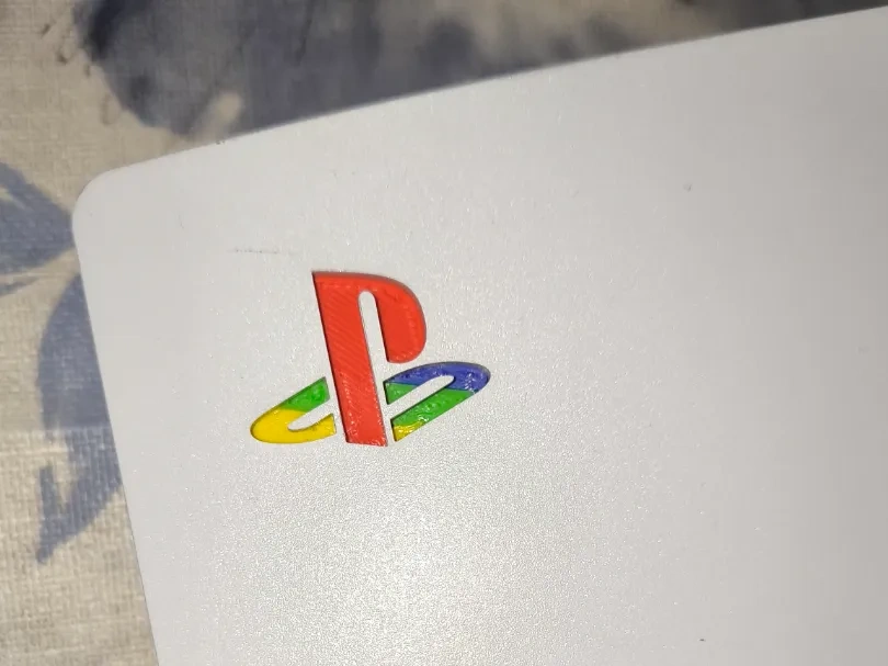 PS5 LOGO 彩色肥版 来自 Andurel MakerWorld：免费下载 3D 模型