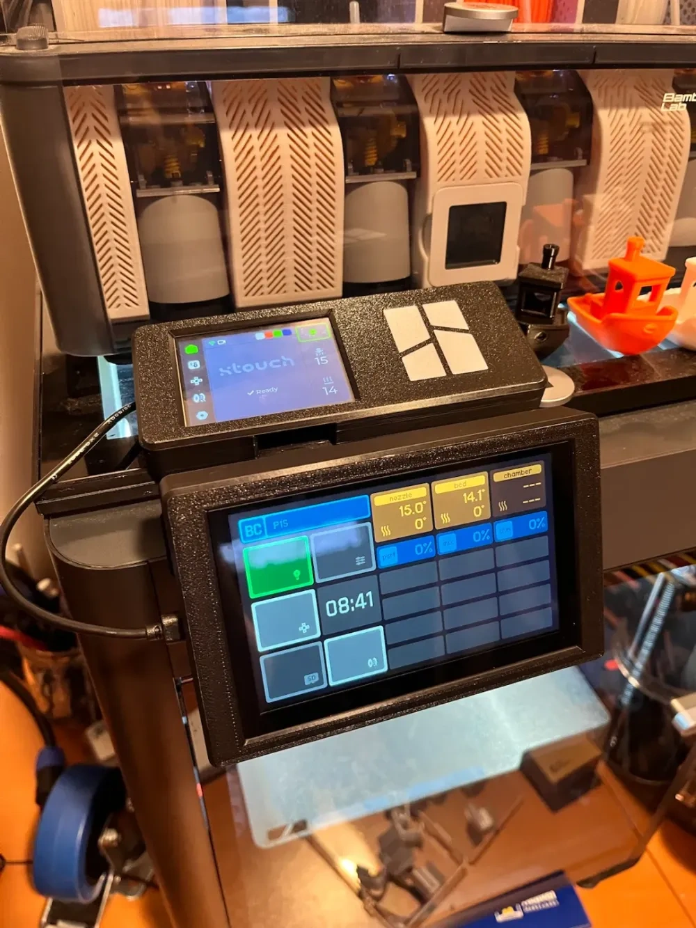 XTouch Pro 5英寸翻盖屏幕外壳 (JC8048W550) 二次创作 - 来自 TuneFish - MakerWorld