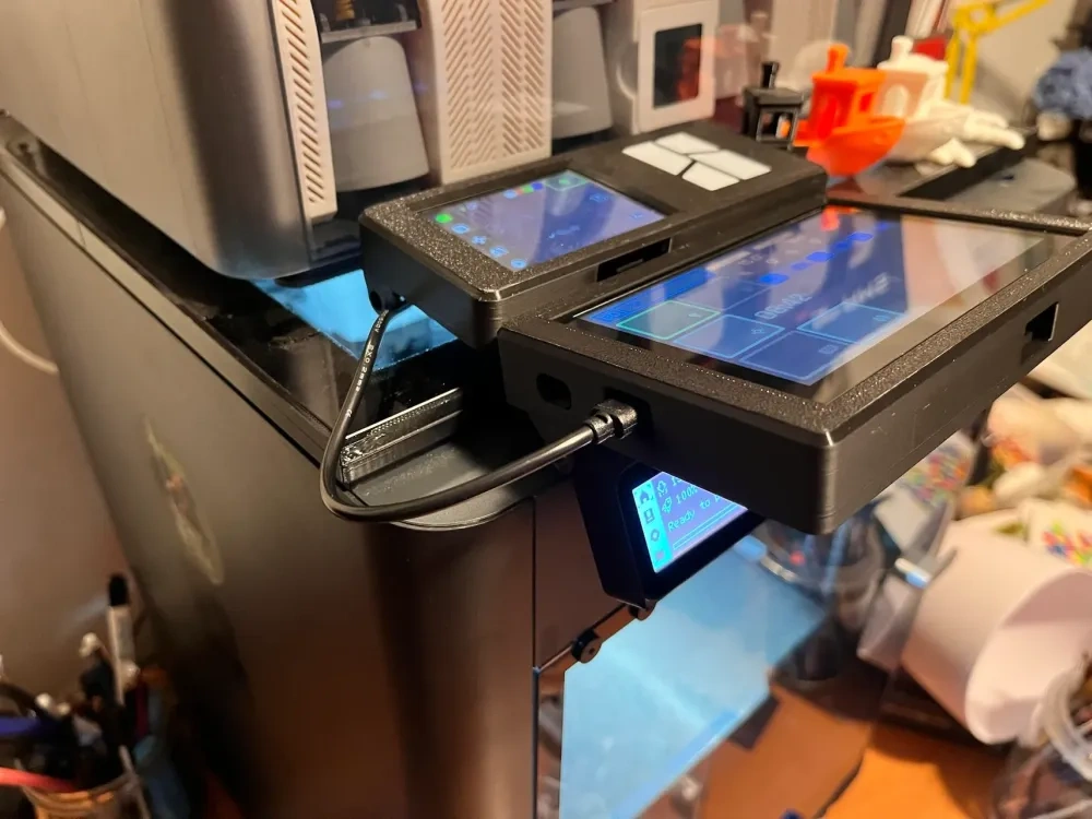 XTouch Pro 5英寸翻盖屏幕外壳 (JC8048W550) 二次创作 - 来自 TuneFish - MakerWorld