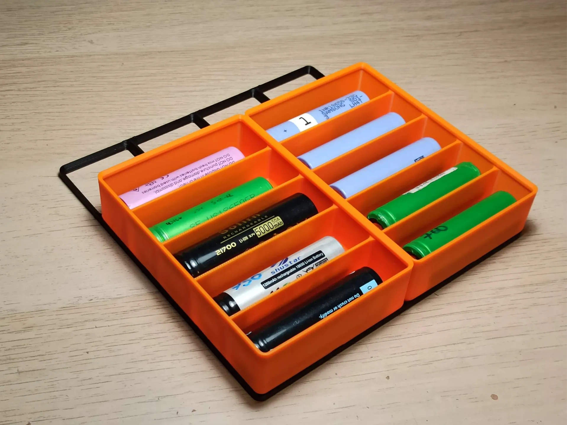 Gridfinity 18650和21700电池收纳盒 来自 mosstrike - MakerWorld