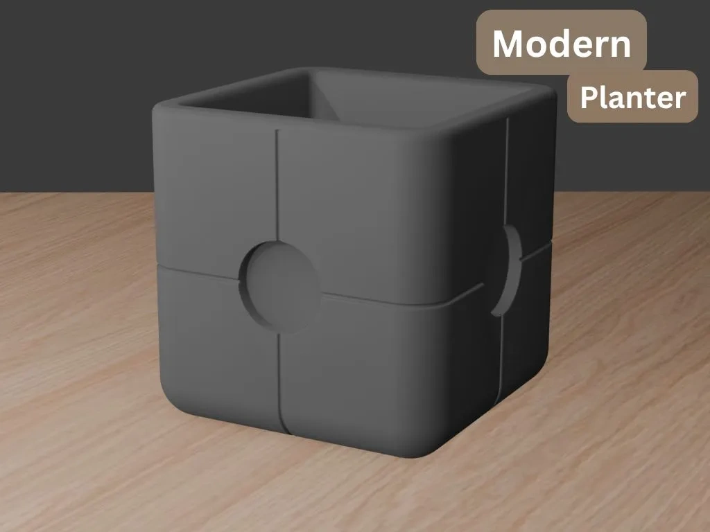 现代几何花盆 来自 Nolan L - MakerWorld