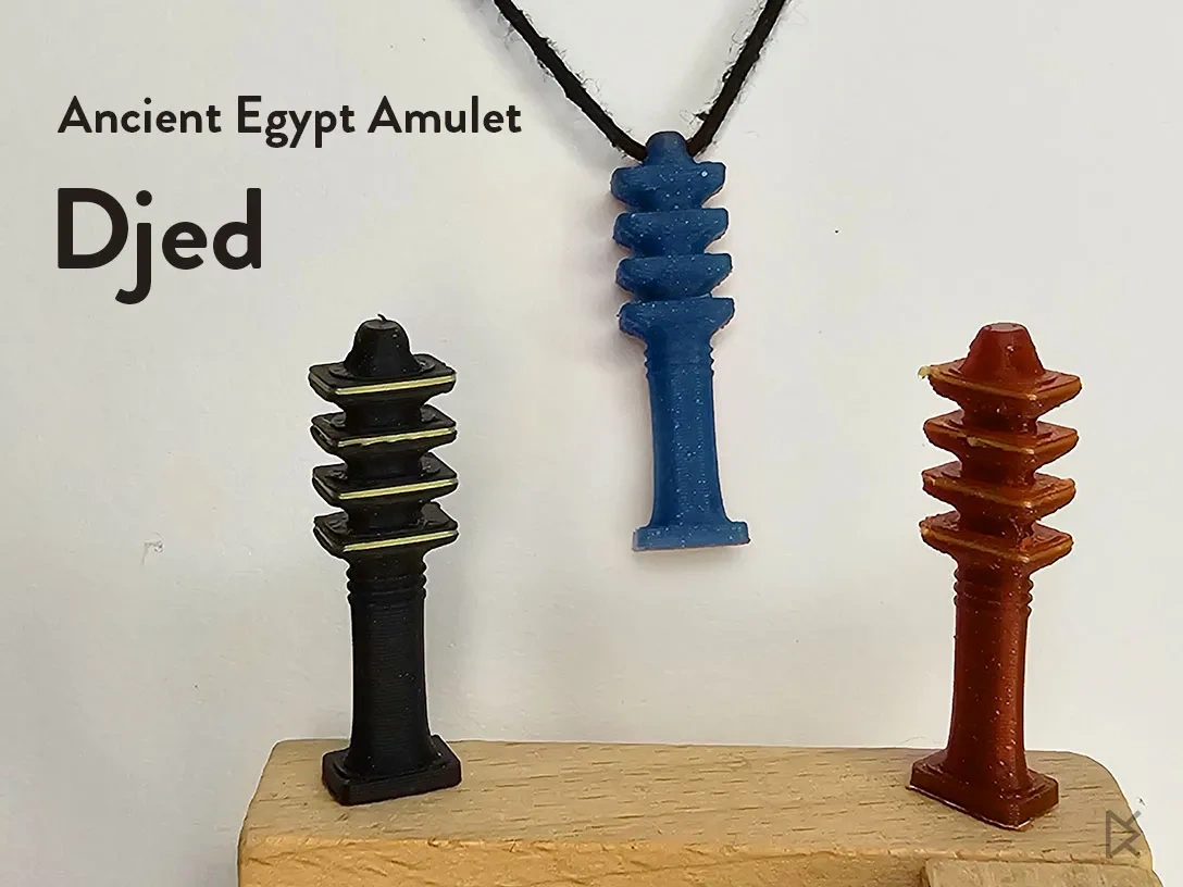 Djed - 古埃及护身符 来自 Alchemic Matter - MakerWorld