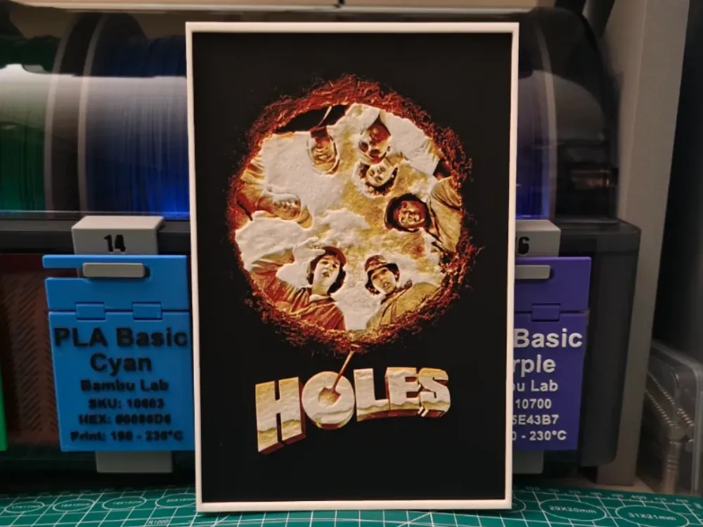 Holes 》电影海报 - Hueforge 艺术 来自 Lumpy3D - MakerWorld