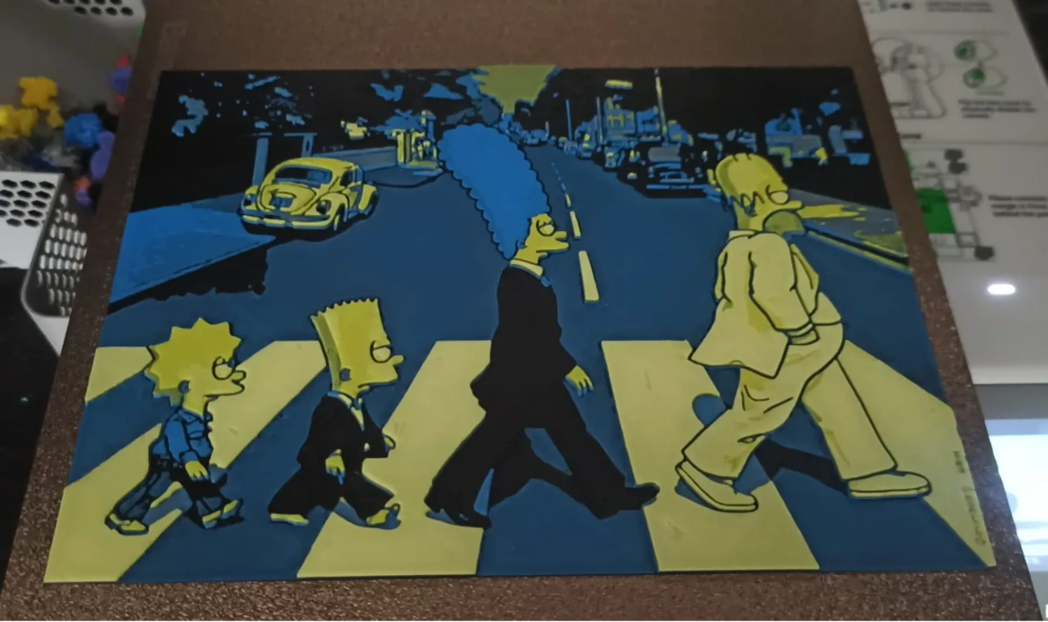 A1 mini 辛普森一家艾比路Hueforge 二次创作 - 来自 Noobi Pat prints - MakerWorld