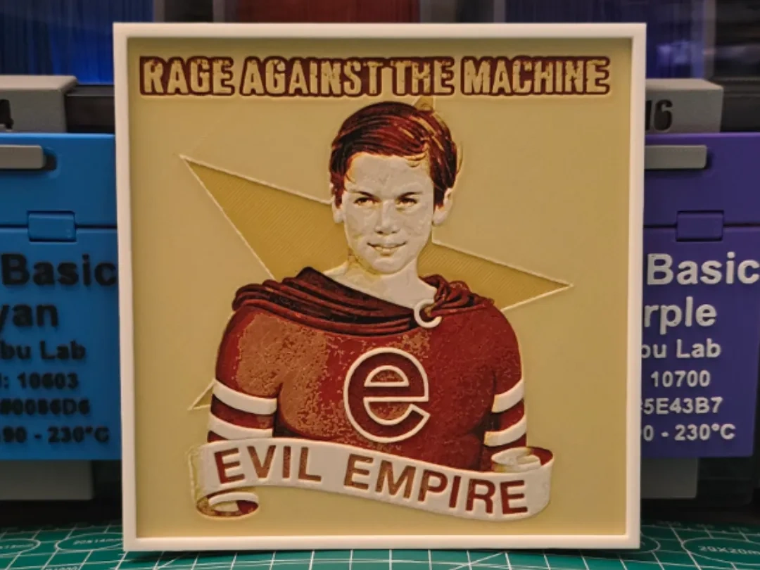 愤怒的机器乐队《邪恶帝国》专辑艺术照 来自 Lumpy3D - MakerWorld